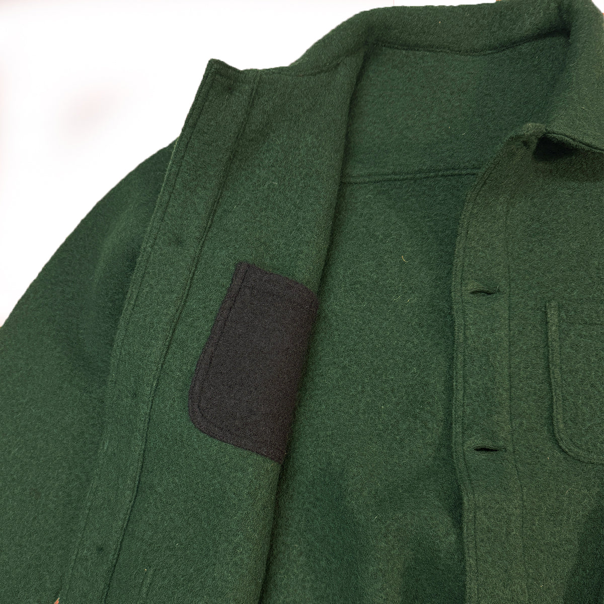 Green Boiled Wool Chore Jacket – William Crabtree & Sons